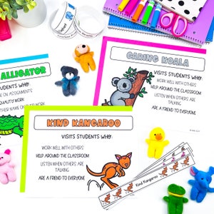 PBIS Pals | Zoo Animals Theme Pack | Classroom Decor Behavior ...