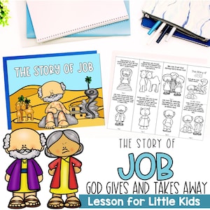 The Story of Job Bible Lesson for Little Kids, Homeschool, Sunday ...