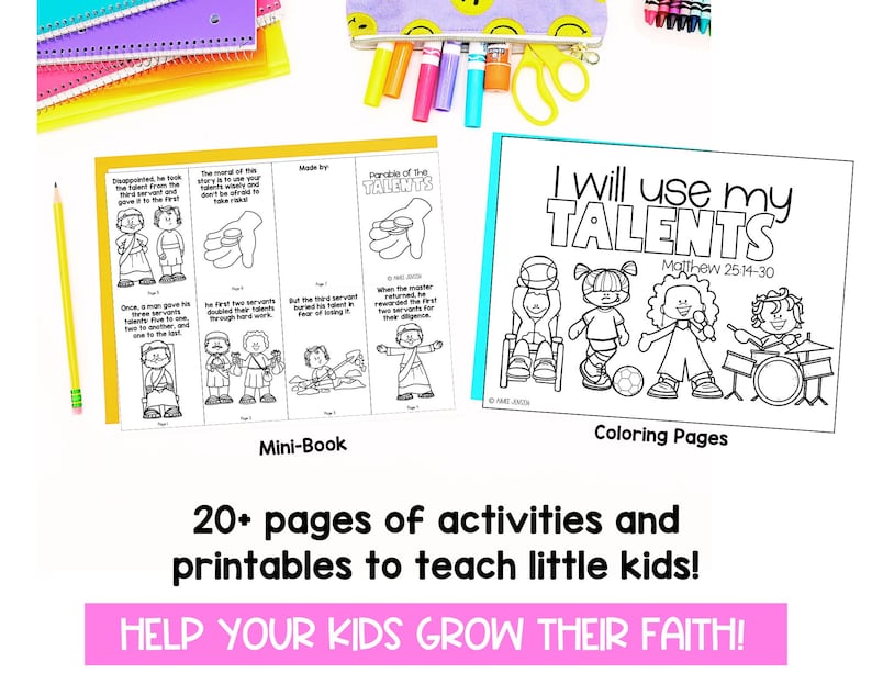 Sunday School Lessons | Parables Bible Study for Kids | Talent Show ...