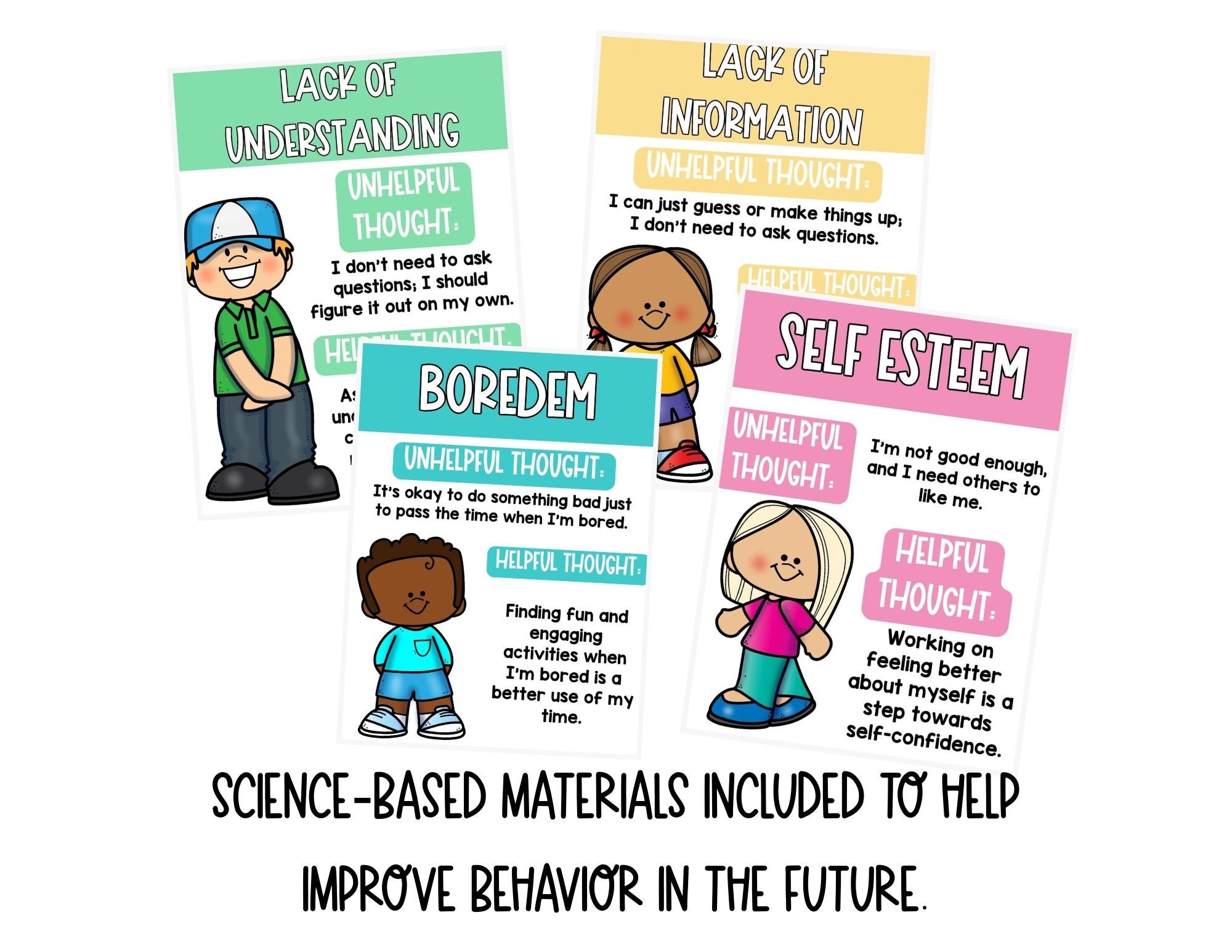 Think Sheets Behavior Reflection Sheet School Counseling Classroom ...