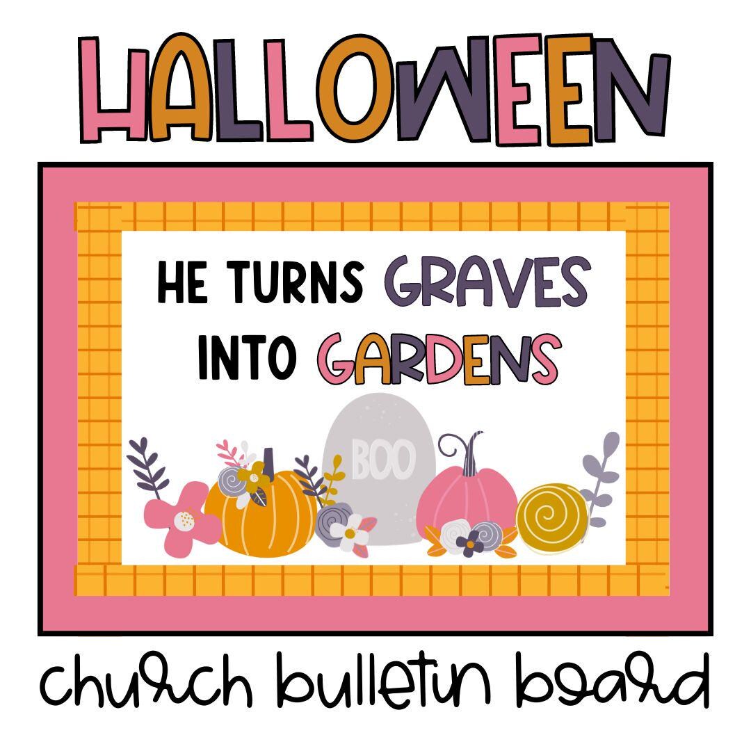 Halloween Bulletin Board Kit for Church | Christian Bulletin Board ...