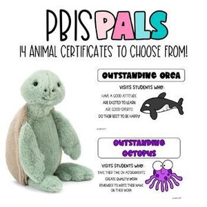 PBIS Pals Ocean Animal Theme Classroom Decor Behavior - Etsy