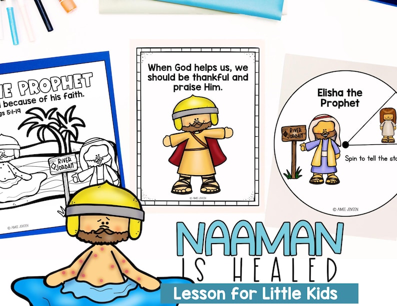 Naaman is Healed FULL Bible Lesson for Little Kids, Homeschool ...