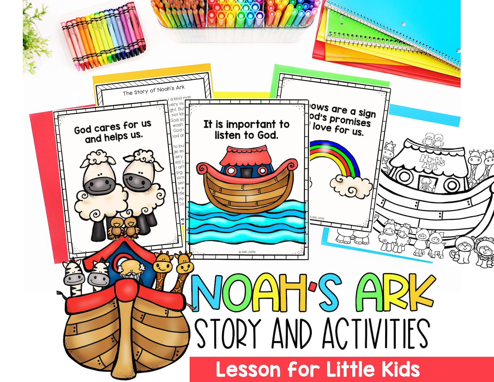 Sunday School Lessons | Noahs Ark Craft | Bible Study for Kids - Etsy