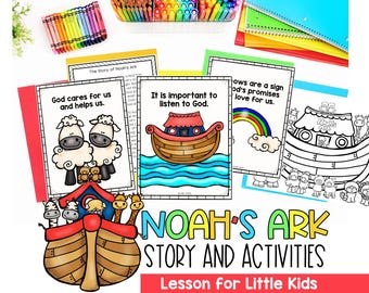 Noah's Ark Craft for Kids, Sunday School Printable, Kids Bible Craft ...