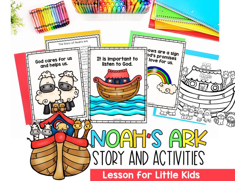 Sunday School Lessons | Noahs Ark Craft | Bible Study for Kids - Etsy