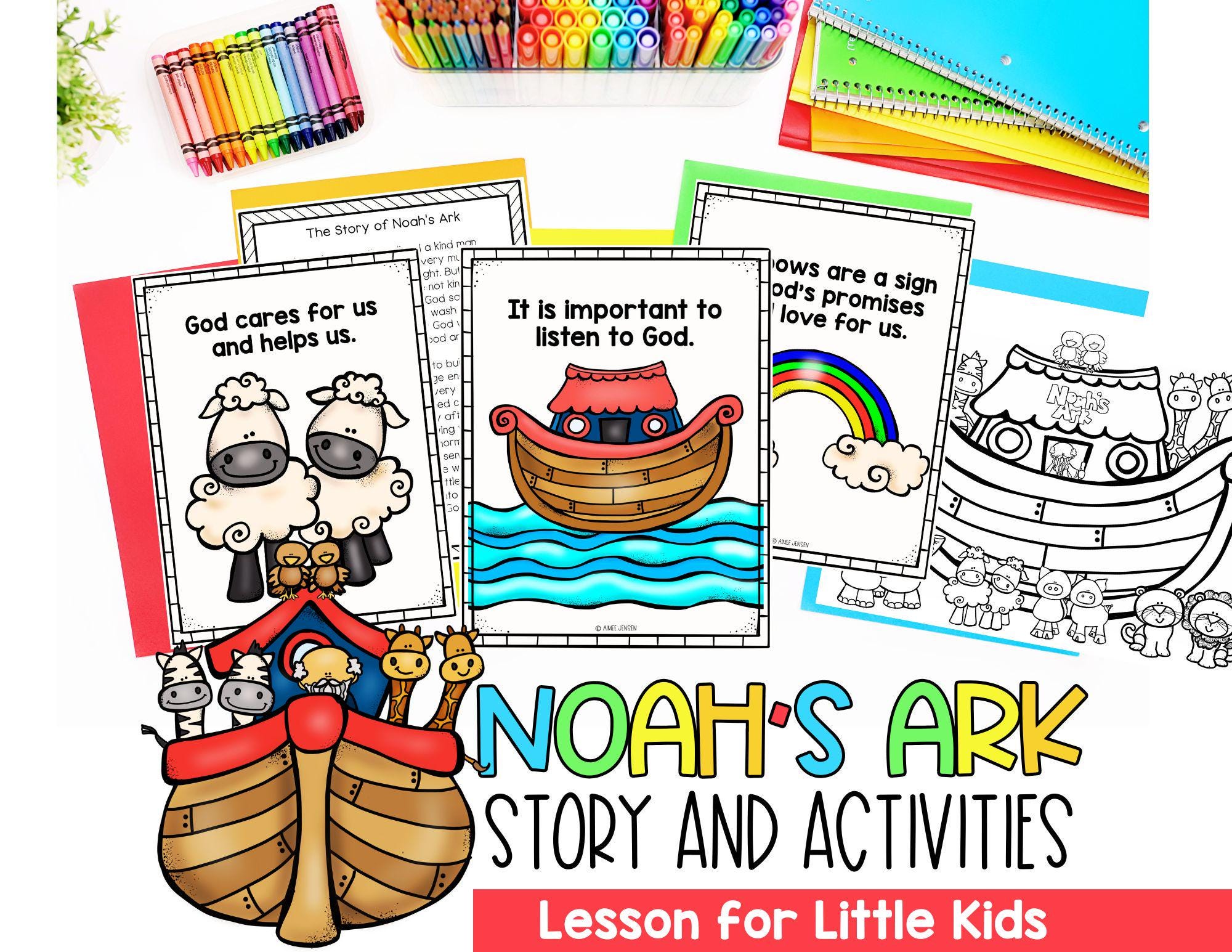 Sunday School Lessons | Noahs Ark Craft | Bible Study for Kids - Etsy