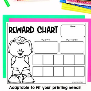 Reward Charts Printable | Classroom Management | Goal Setting Sheets ...