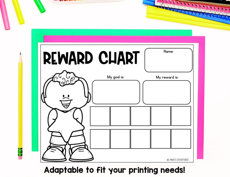 Reward Charts Printable Classroom Management Goal Setting Sheets ...