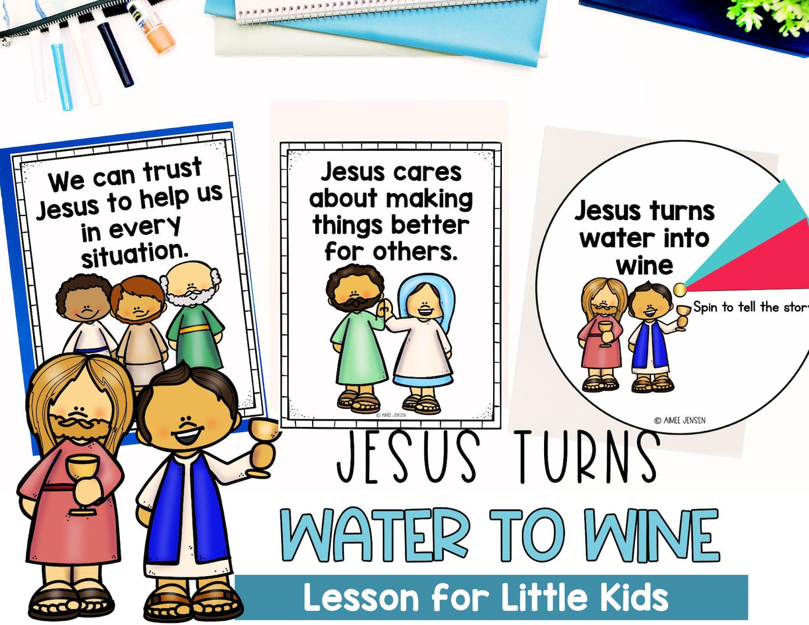Jesus Turns Water to Wine Craft, Homeschool, Sunday School Lesson ...