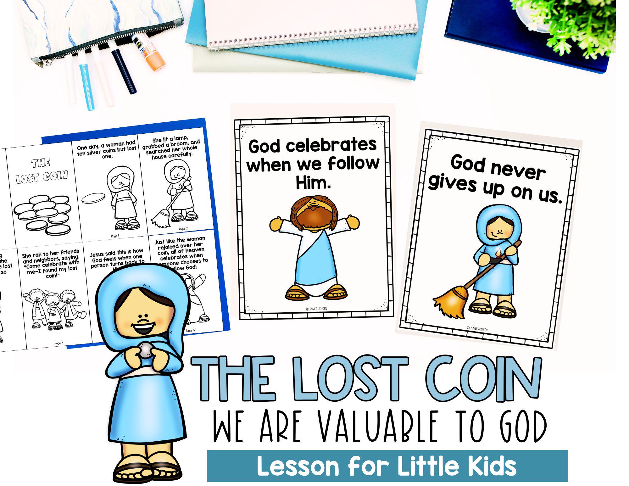 Interactive Bible Lesson: the Lost Coin - Sunday School Activities ...