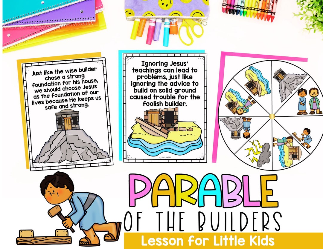Sunday School Lessons | Parables Bible Study for Kids | Wise & Foolish ...
