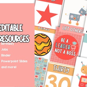 Robot Classroom Decor Bundle | Editable Classroom Transformation ...