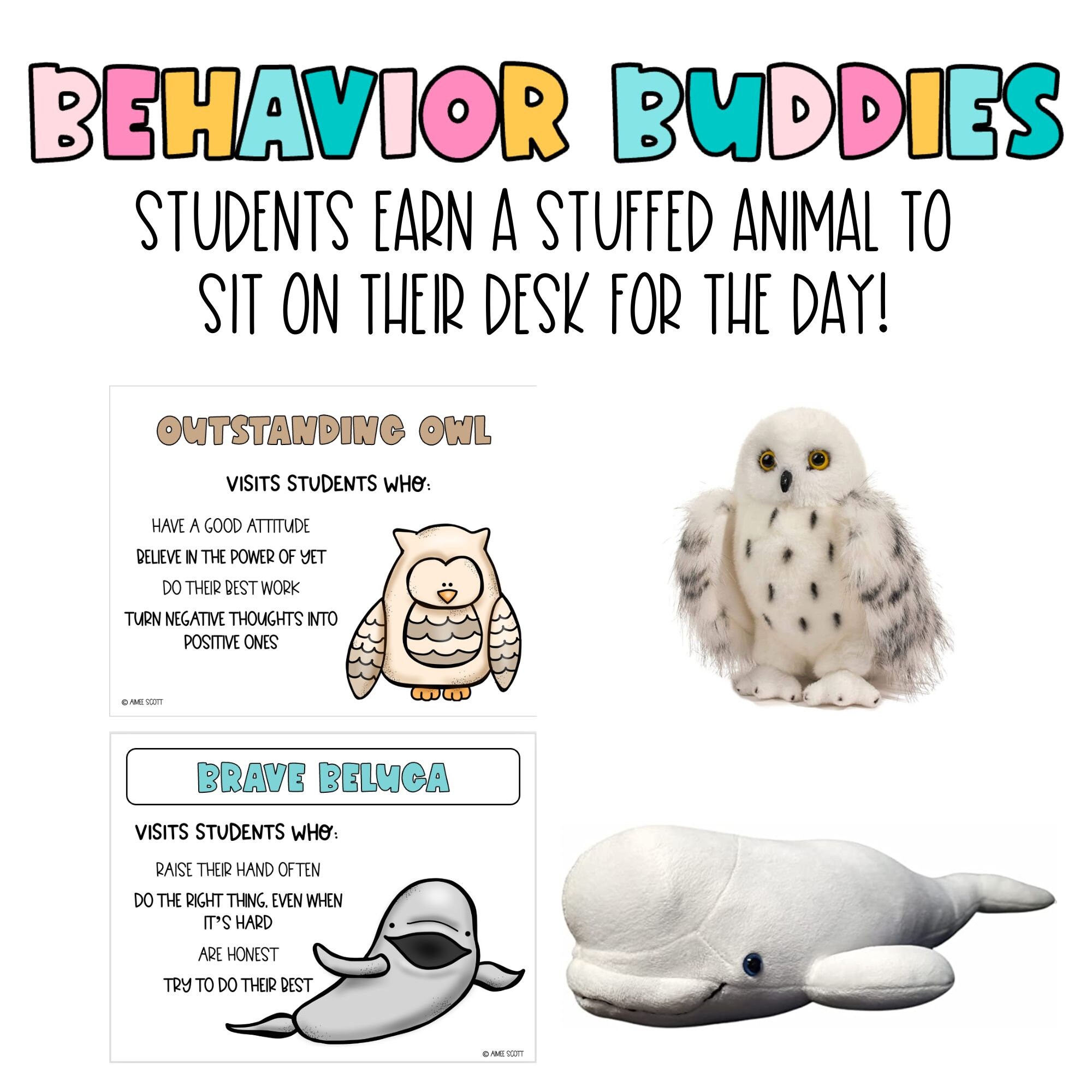 PBIS Pals Arctic Animals Theme Classroom Decor Behavior Management ...