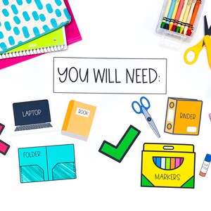 Visual Supply Cards for Classroom Directions | Back to School ...