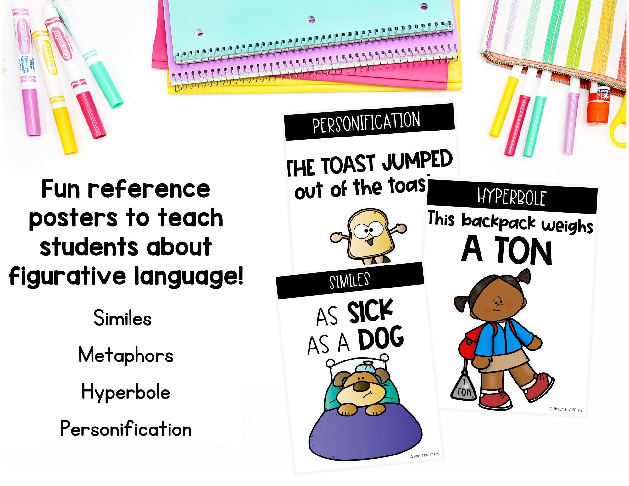Classroom Decor | Educational Posters | Figurative Language Posters ...