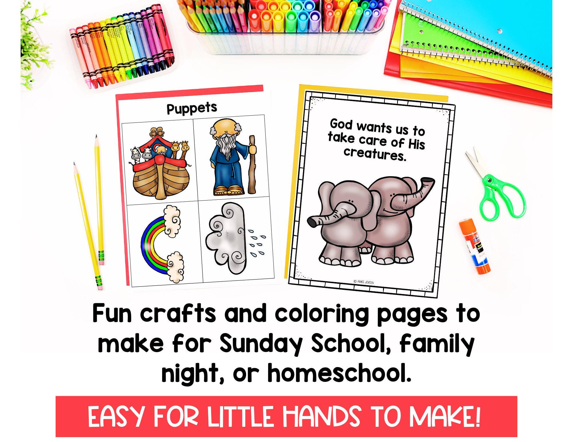 Sunday School Lessons | Noahs Ark Craft | Bible Study for Kids - Etsy