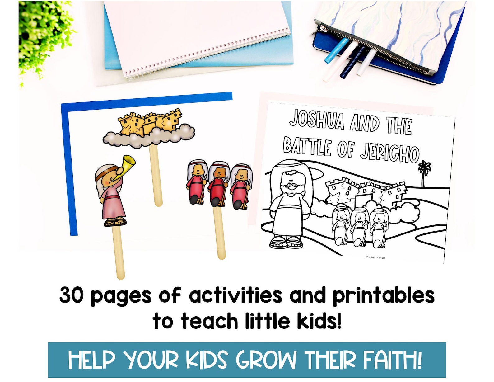 Bible Lesson for Kids: Joshua and the Battle of Jericho, Sunday School ...