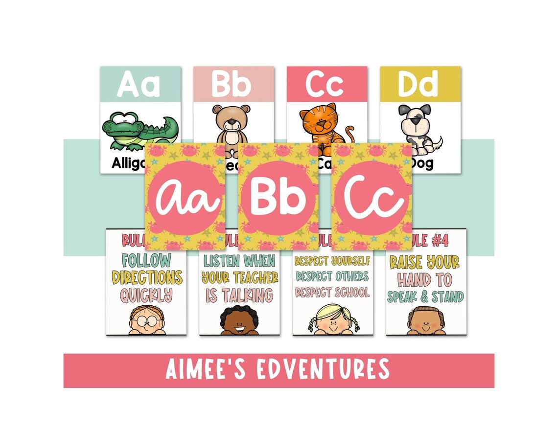 Beach Classroom Decor Bundle | Editable Classroom Transformation ...