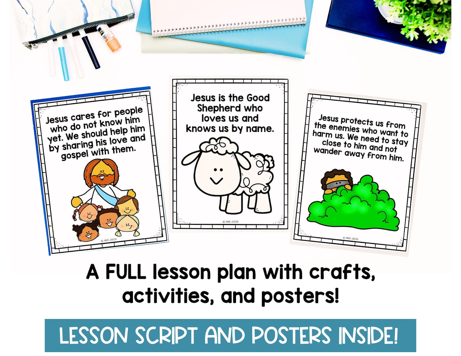 Jesus is the Good Shepherd FULL Bible Lesson for Little Kids ...