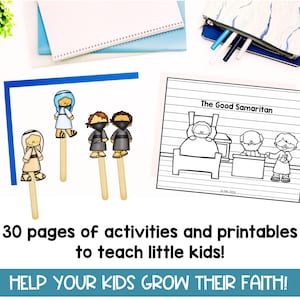 The Good Samaritan Bible Lesson for Little Kids, Homeschool, Sunday ...
