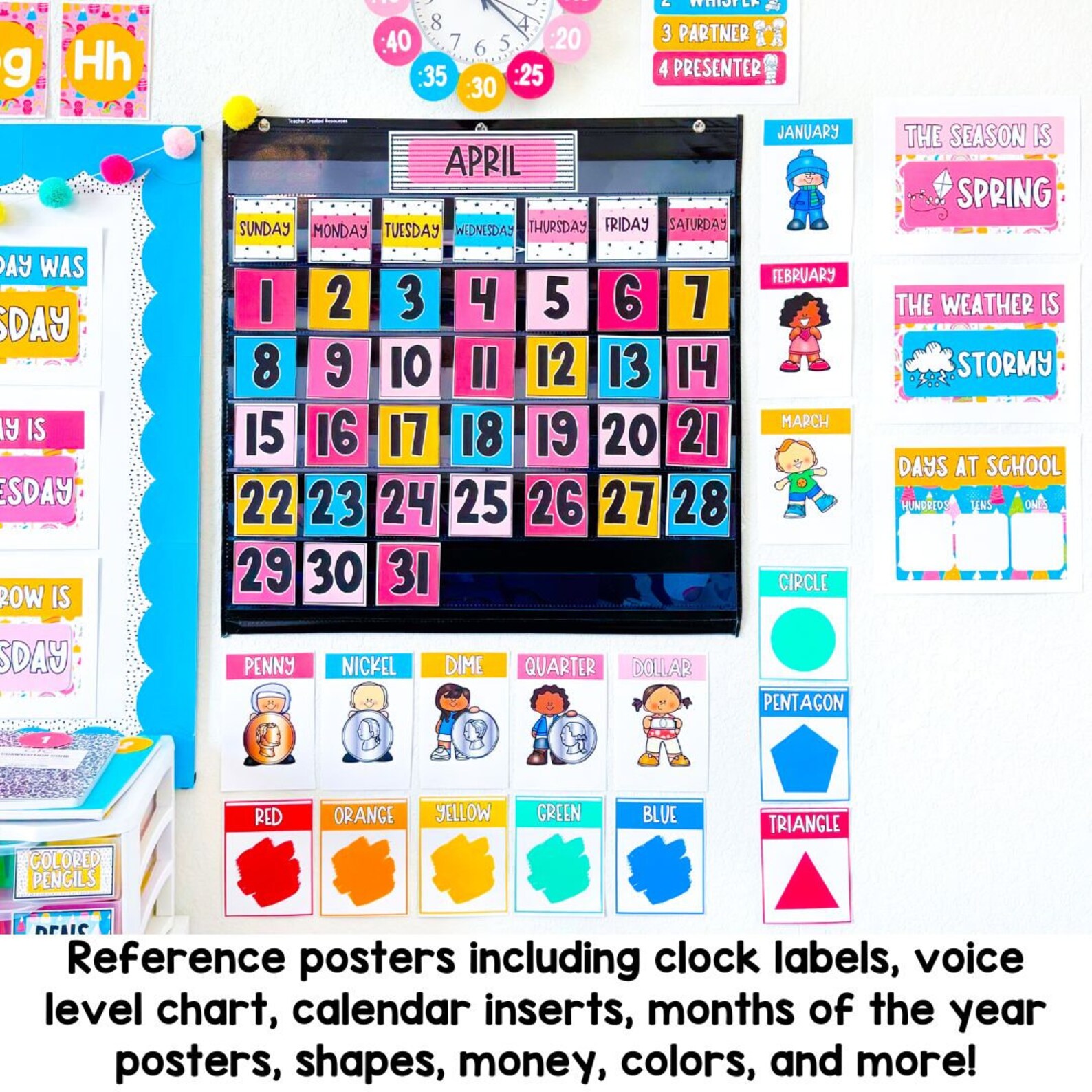 Classroom Decor Bundle | Joyful and Bright Posters and Organization - Etsy