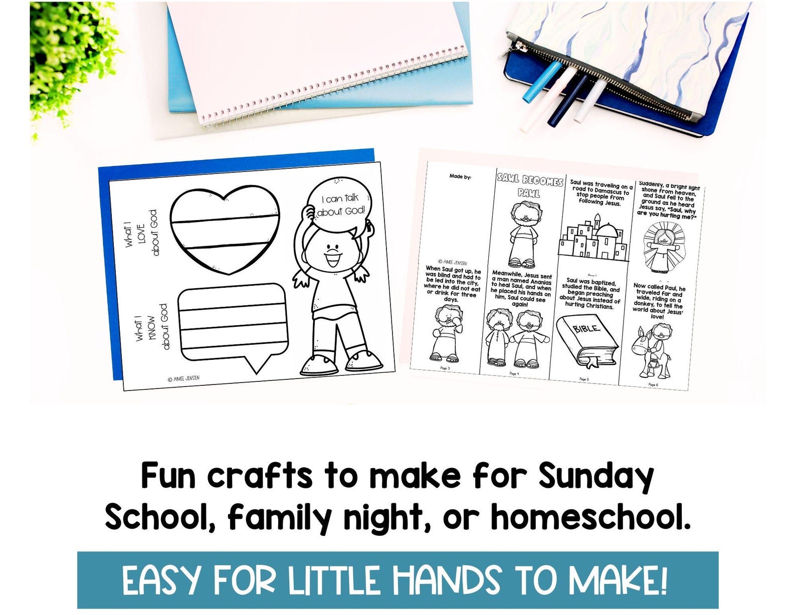 Saul Becomes Paul Bible Lesson for Little Kids, Homeschool, Sunday ...