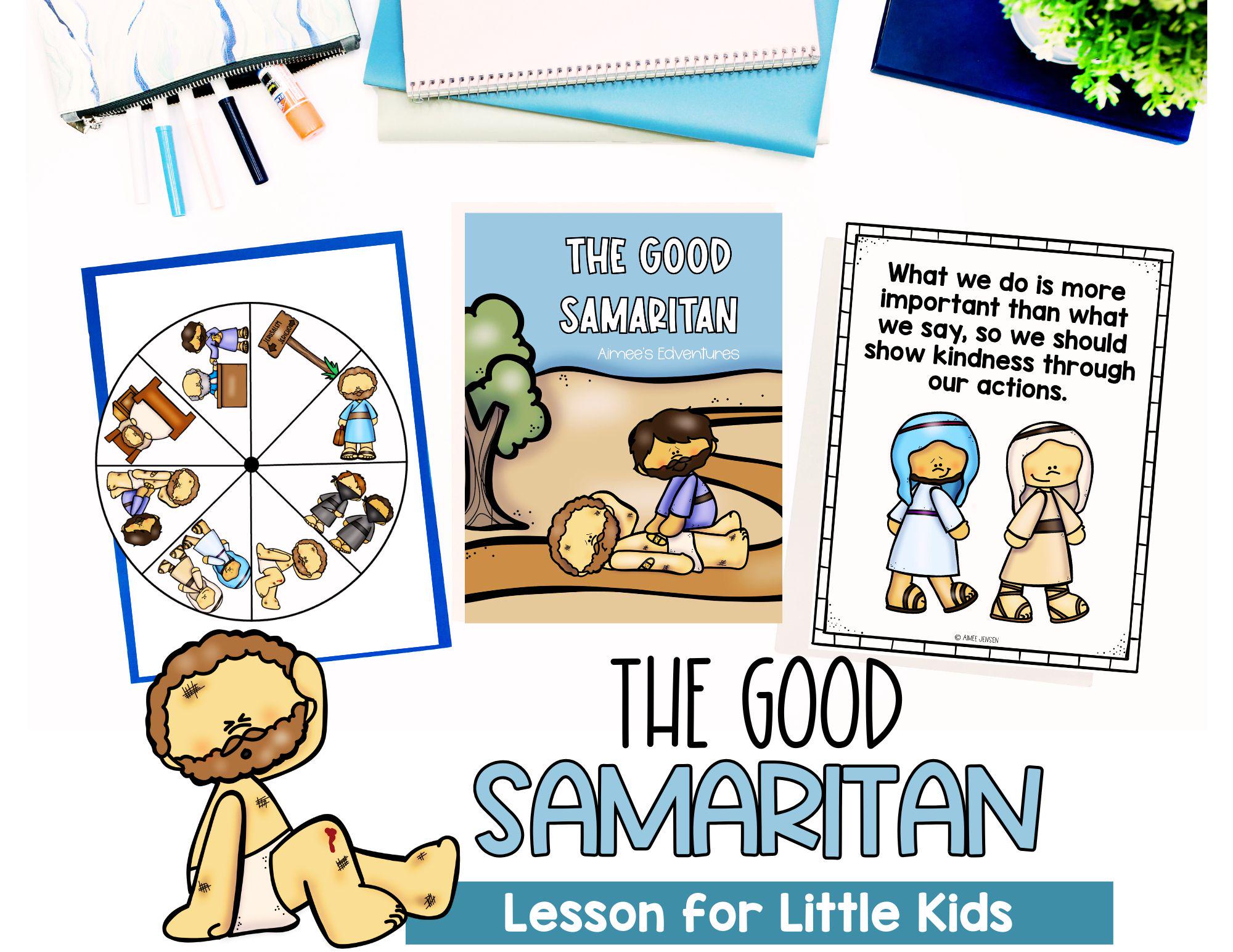 The Good Samaritan Bible Lesson for Little Kids, Homeschool, Sunday ...