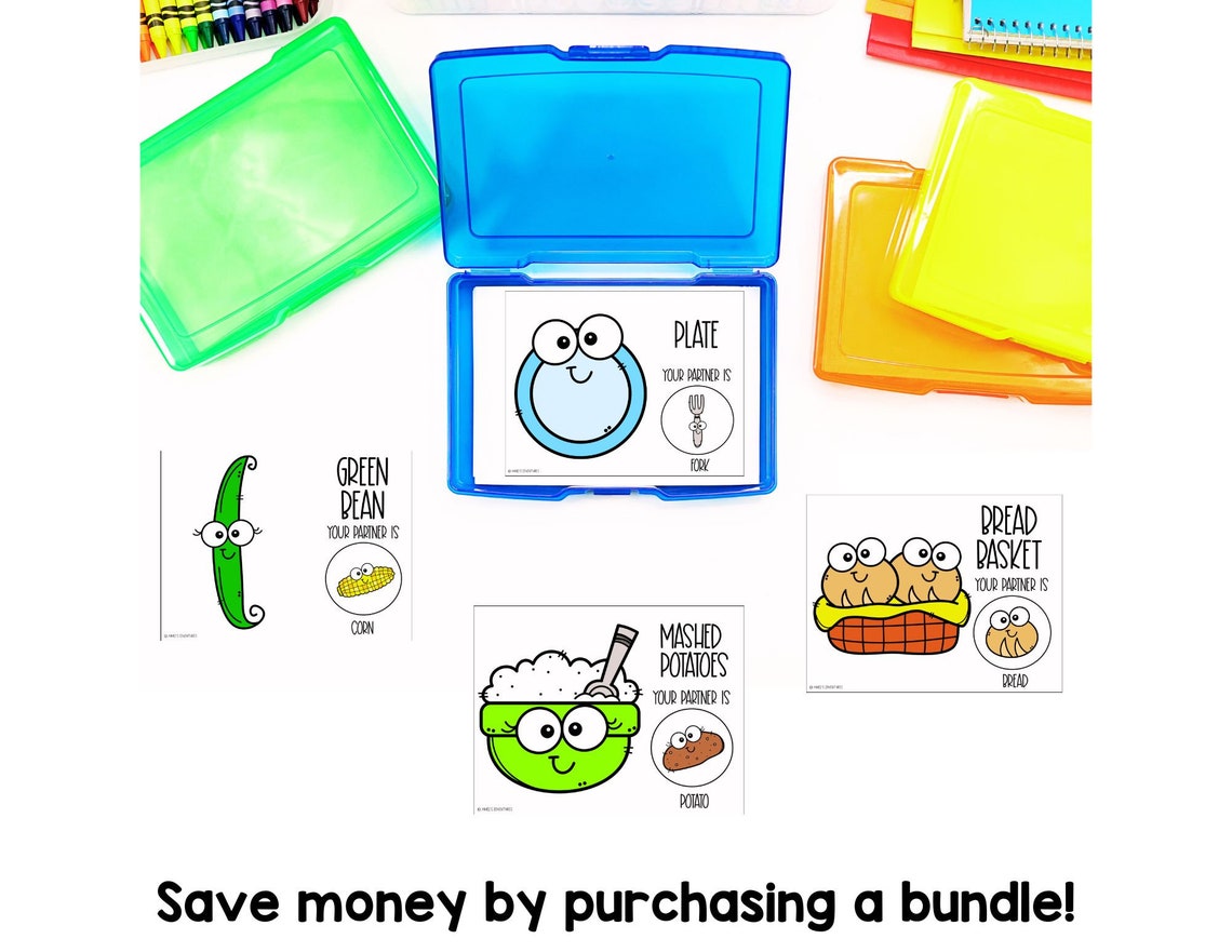 Thanksgiving Pairing Cards Classroom Decor Classroom Decor Classroom ...