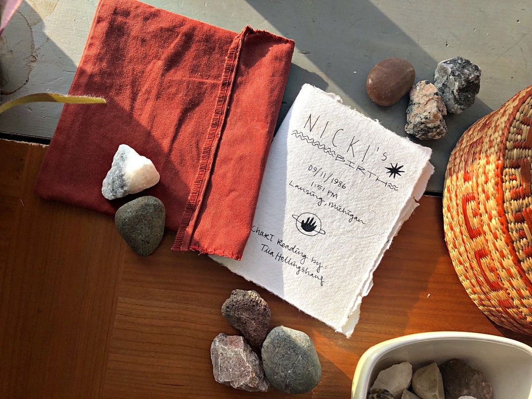 Handmade Birth Chart Booklet - Etsy