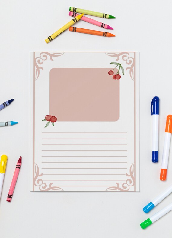 Letter-sized Printable Stationery Perfect for Journaling or - Etsy