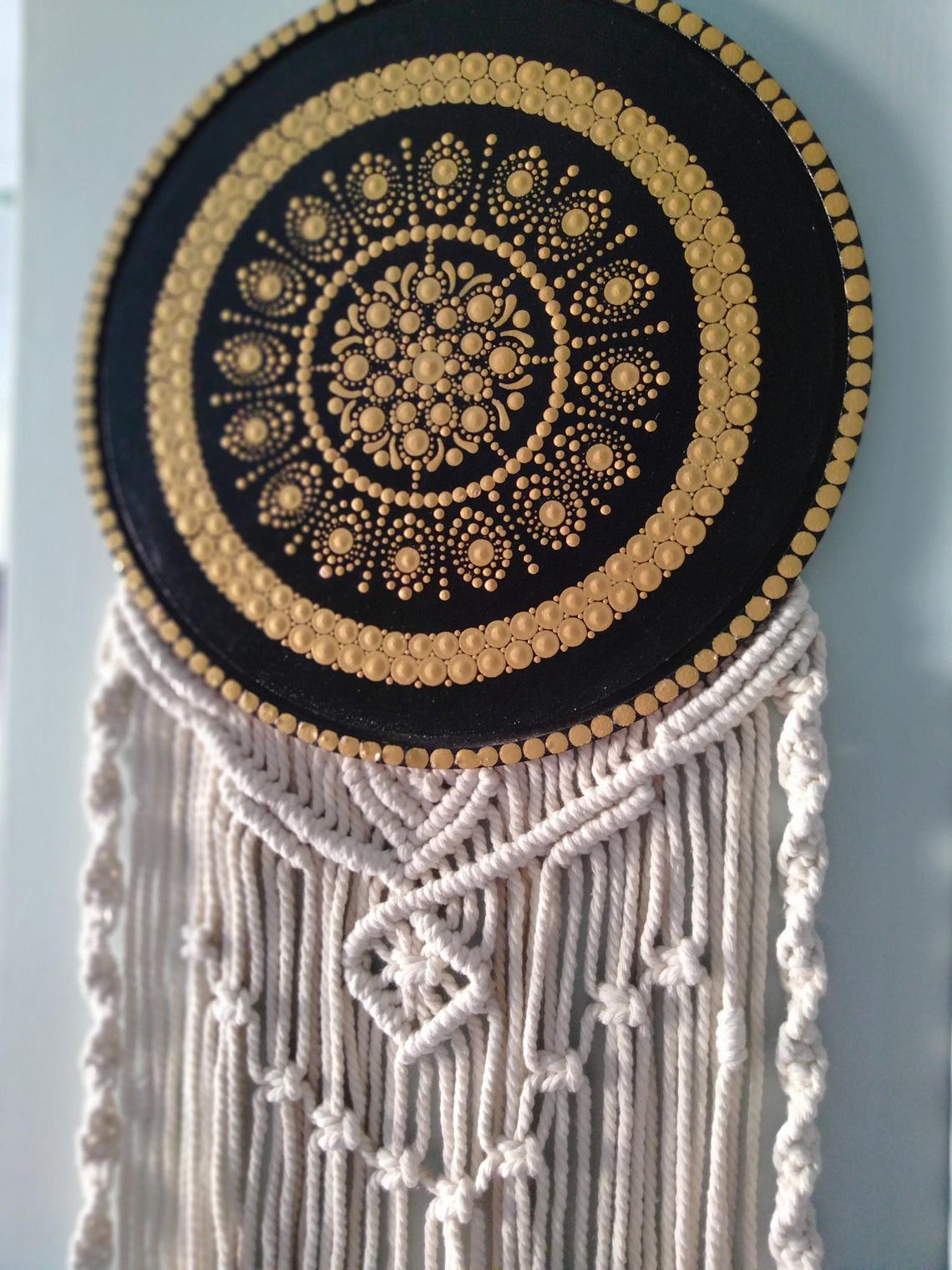 Decorative Macrame Designed With Dot Mandala - Etsy