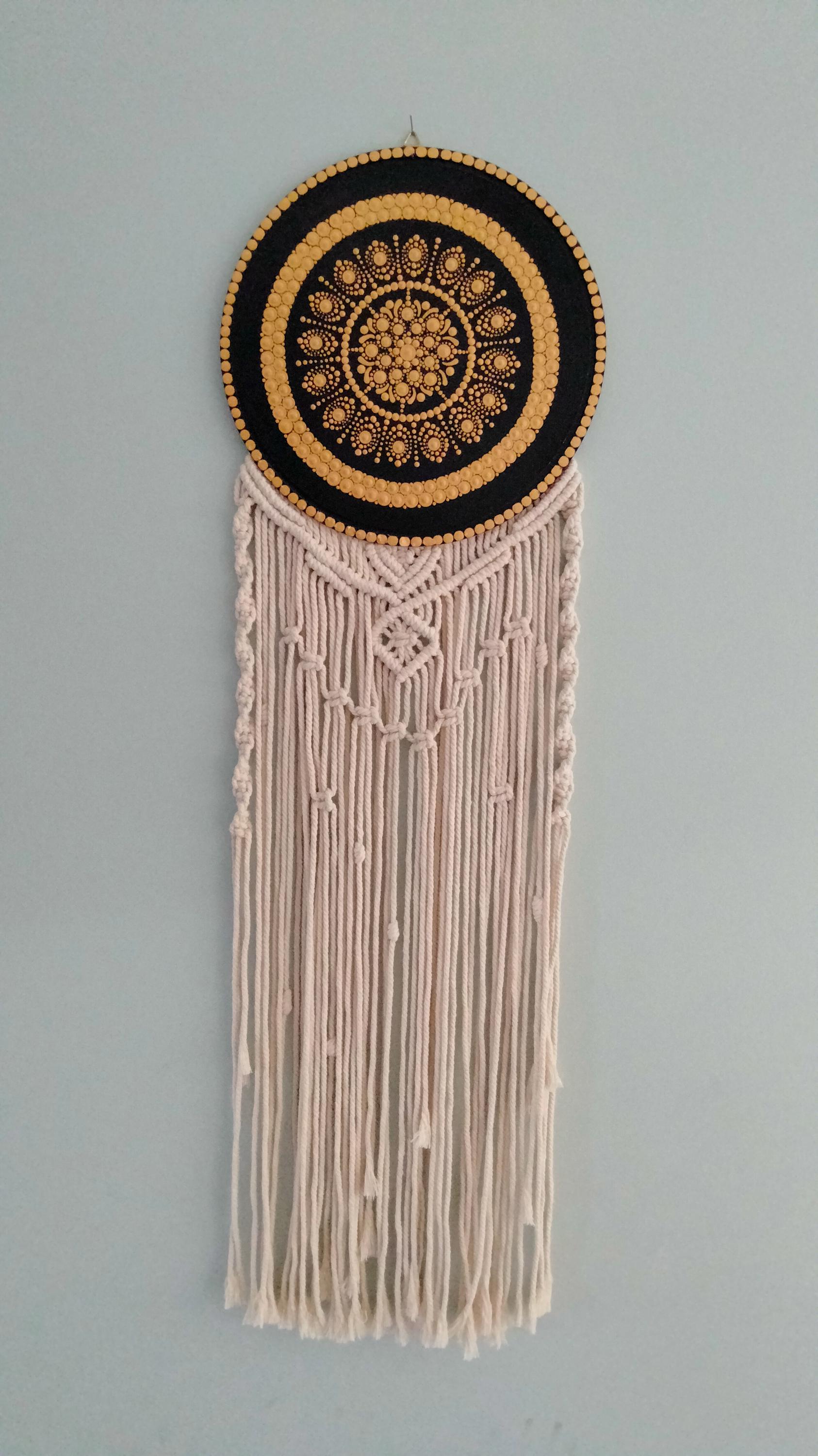 Decorative Macrame Designed With Dot Mandala - Etsy
