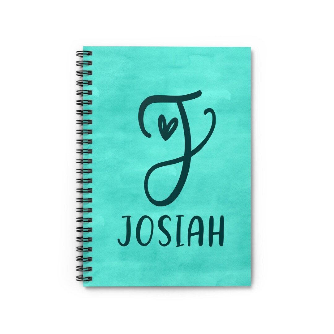 Personalized Kids Spiral Notebook, Custom School Notebook, Personalized ...