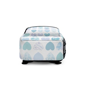 School Backpack With Custom Marble Hearts Pattern, Back to School Kids ...
