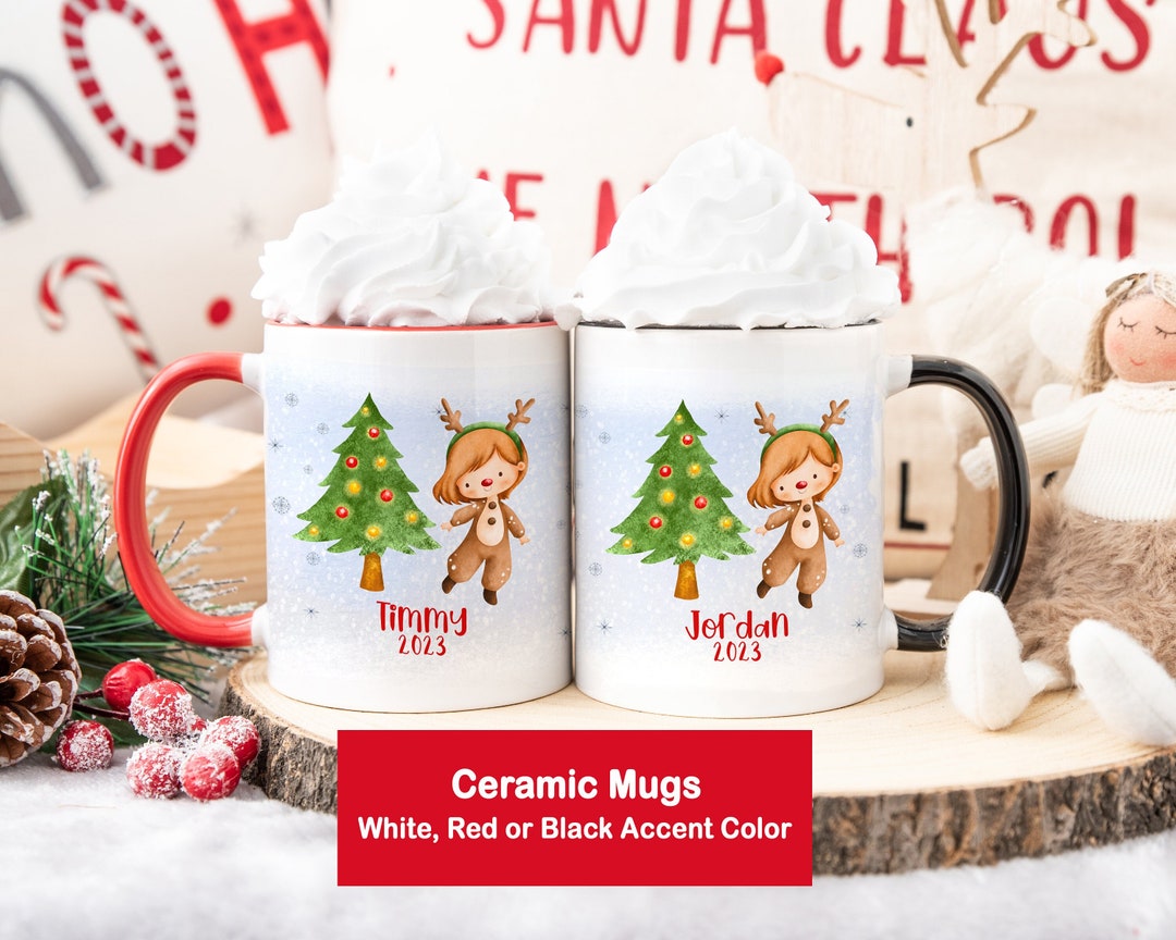 Personalized Hot Chocolate Mug for Kids, Personalized Christmas Mug ...