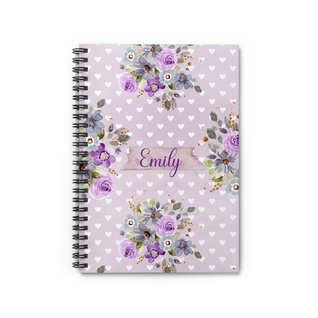 Personalized Kids Spiral Notebook, Custom School Notebook, Personalized ...