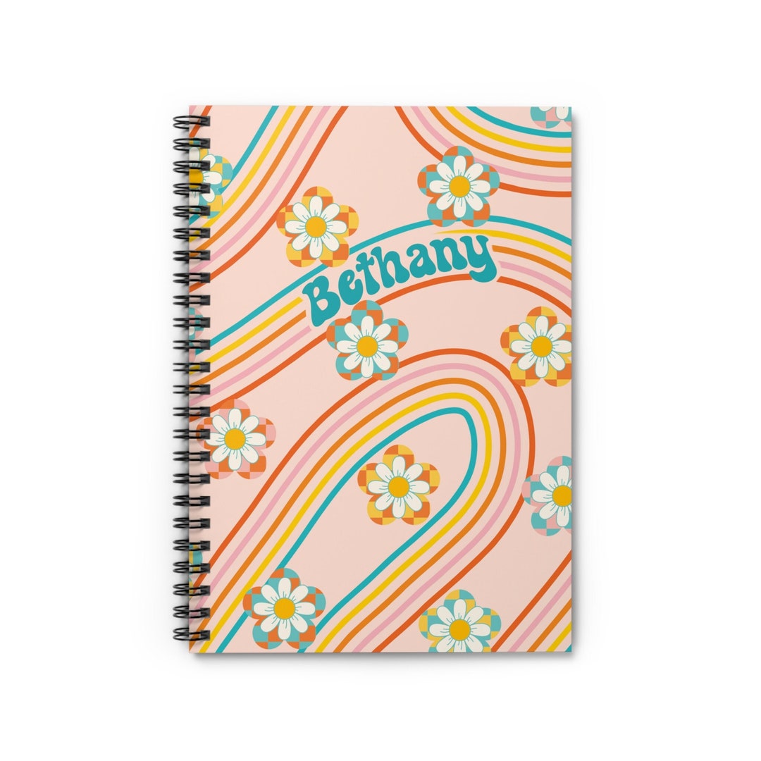 Personalized Kids Spiral Notebook, Custom School Notebook, Personalized ...