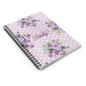 Personalized Kids Spiral Notebook, Custom School Notebook, Personalized ...