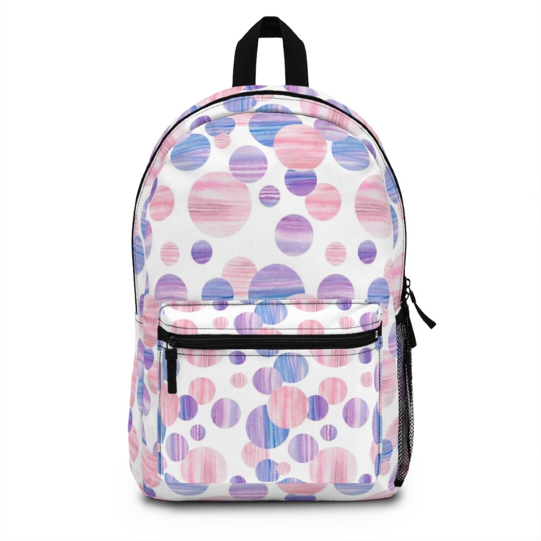 Watercolor Circles Backpack, Back to School, Fashion Bag for Girls ...