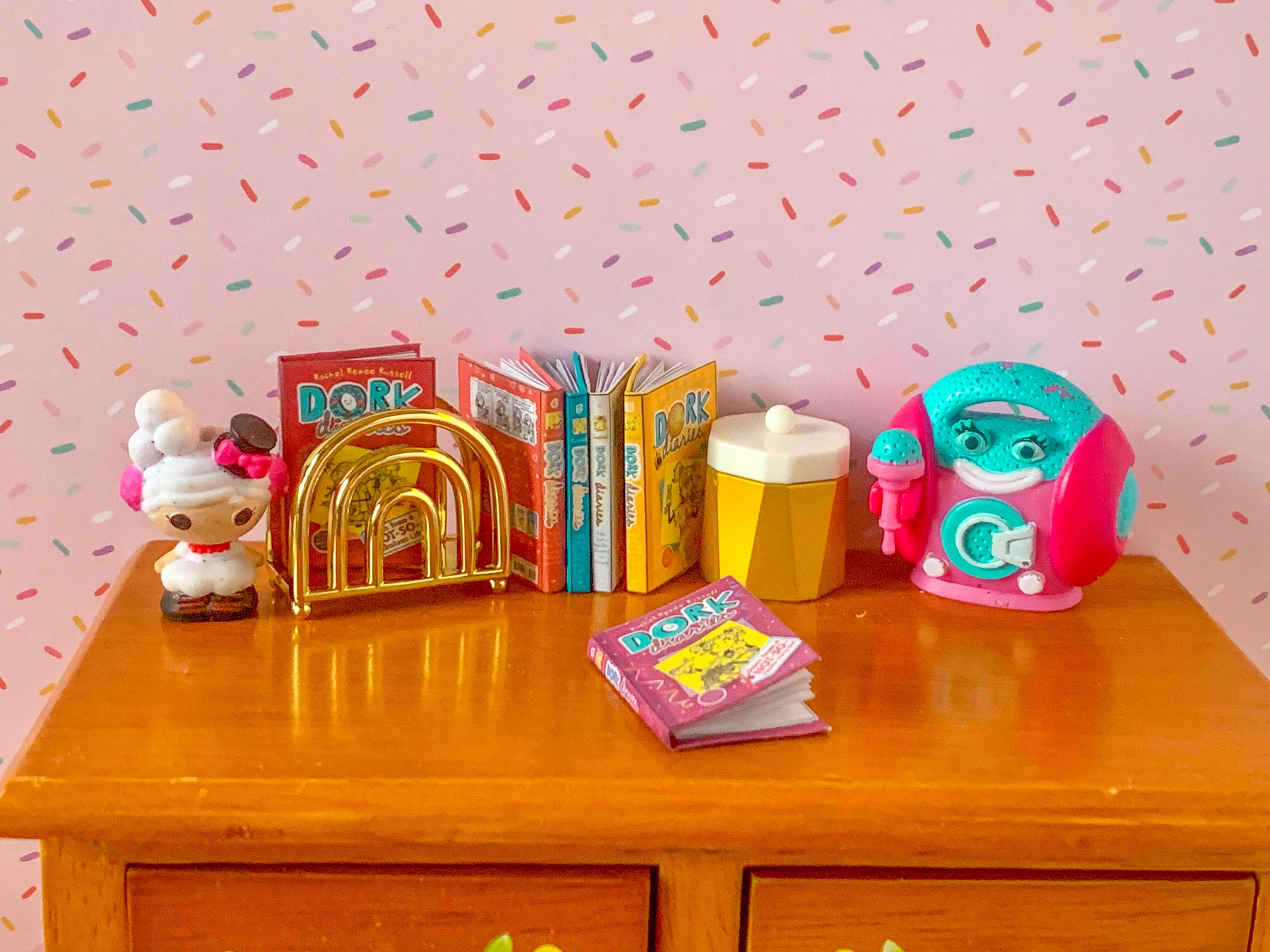 Miniature 'dork Diaries' Book Set: 1/6 & 1/8 Scale Doll Accessories - Etsy