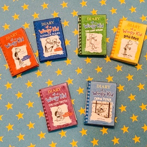 Miniature Diary of a Wimpy Kid Book Set for 1/6 & 1/8 Scale Dolls - Etsy