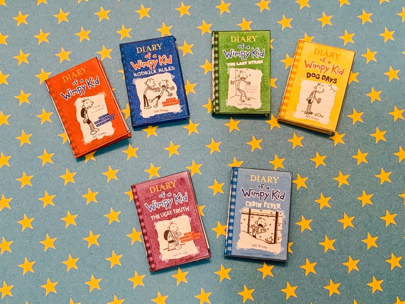 Miniature Diary of a Wimpy Kid Book Series for 1/6 & 1/8 Scale Dolls ...