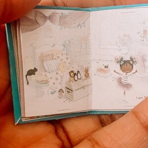 7 Miniature Girls Picture Books for 1/6 & 1/8 Scale Dolls Like Barbie ...