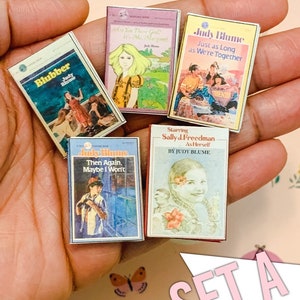 Miniature Judy Blume Books for 1/6 & 1/8 Scale Dolls and Dollhouses - Etsy