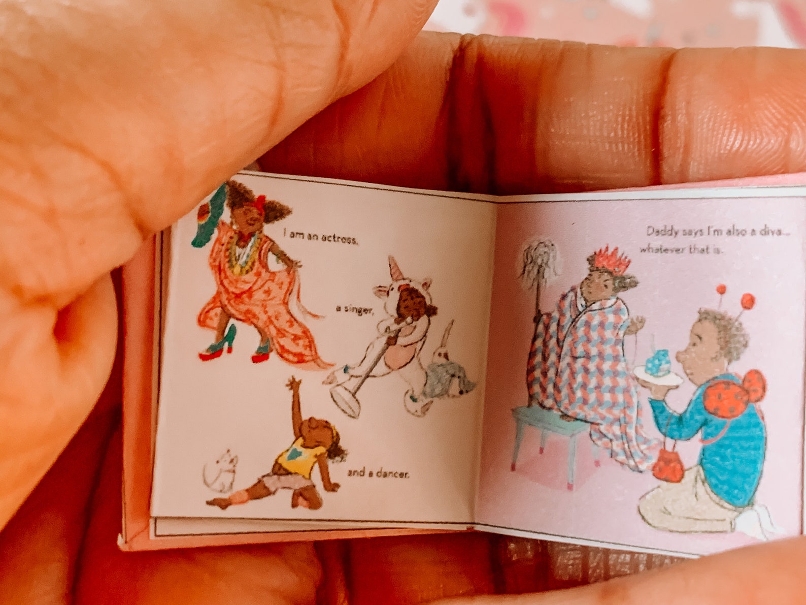 8 Pink Themed Miniature Children’s Picture Books for 1/6 & 1/8 Scale ...