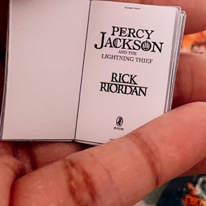 Miniature Percy Jackson Book Set for 1/6 Scale Dolls - Etsy