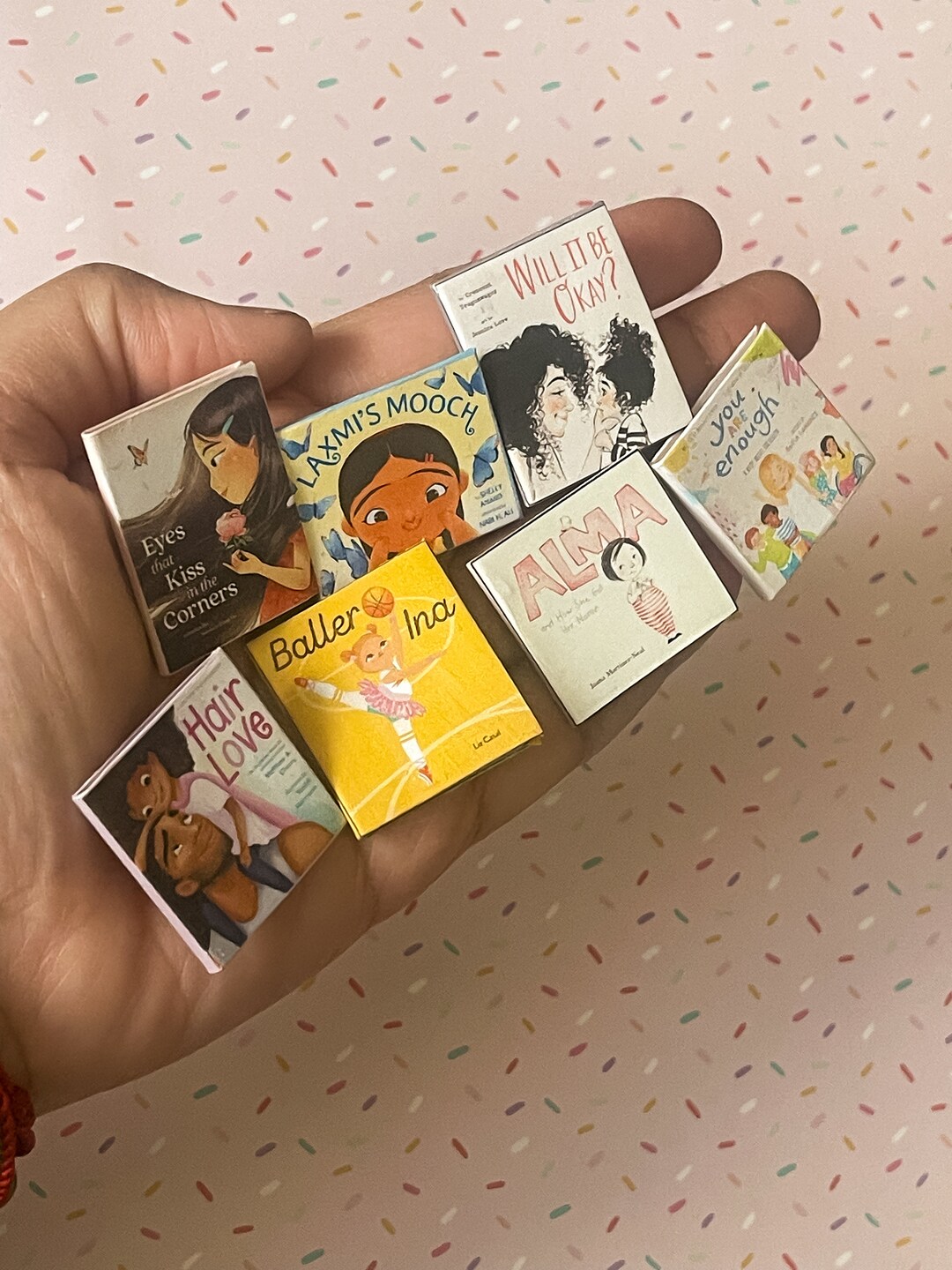 7 Miniature Girls Children’s Picture Books for 1/6 & 1/8 Scale Dolls ...