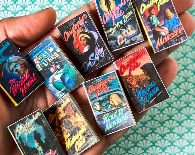 9 Retro Miniature Horror/thriller Books by Christopher Pike for 1/6 ...