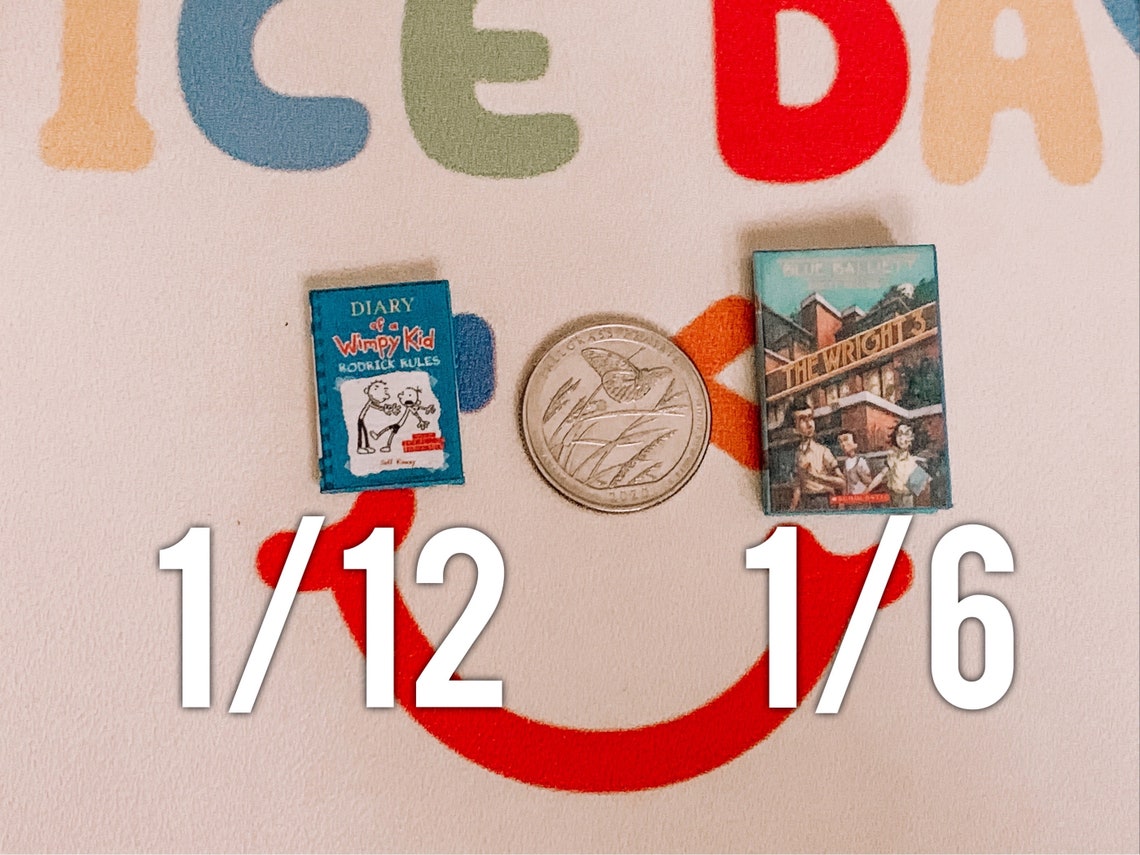 Miniature Diary of a Wimpy Kid Book Series for 1/12 Scale - Etsy UK